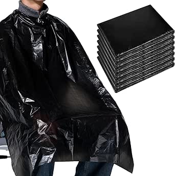 Amazon.com: 100 Pcs Disposable Salon Cape Waterproof Barber Shampoo ...