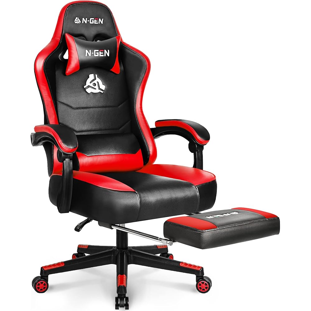 $20/mo - Finance N-GEN Gaming Chair with Footrest Levelled Seat PU ...