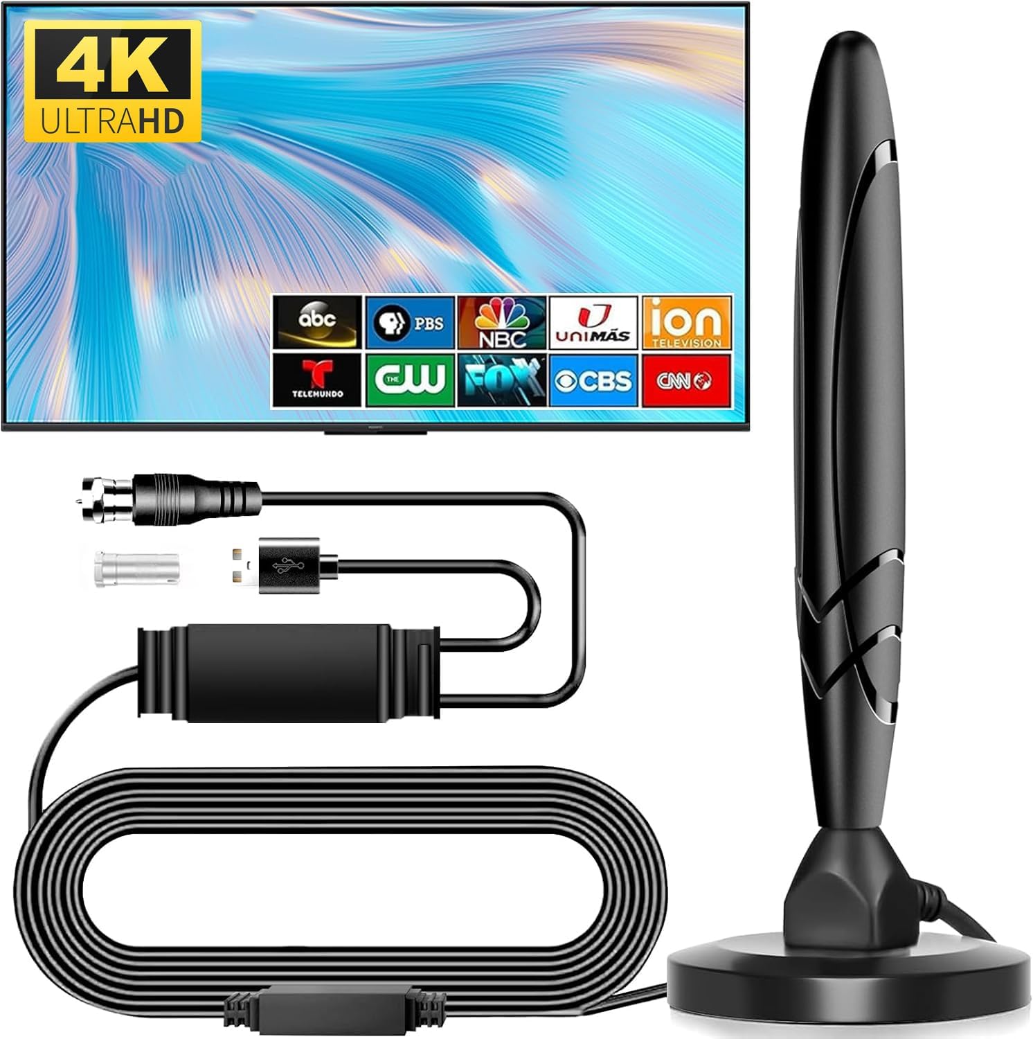 Amazon.com: TV Antenna Indoor, 2025 Digital TV Antenna for Local ...