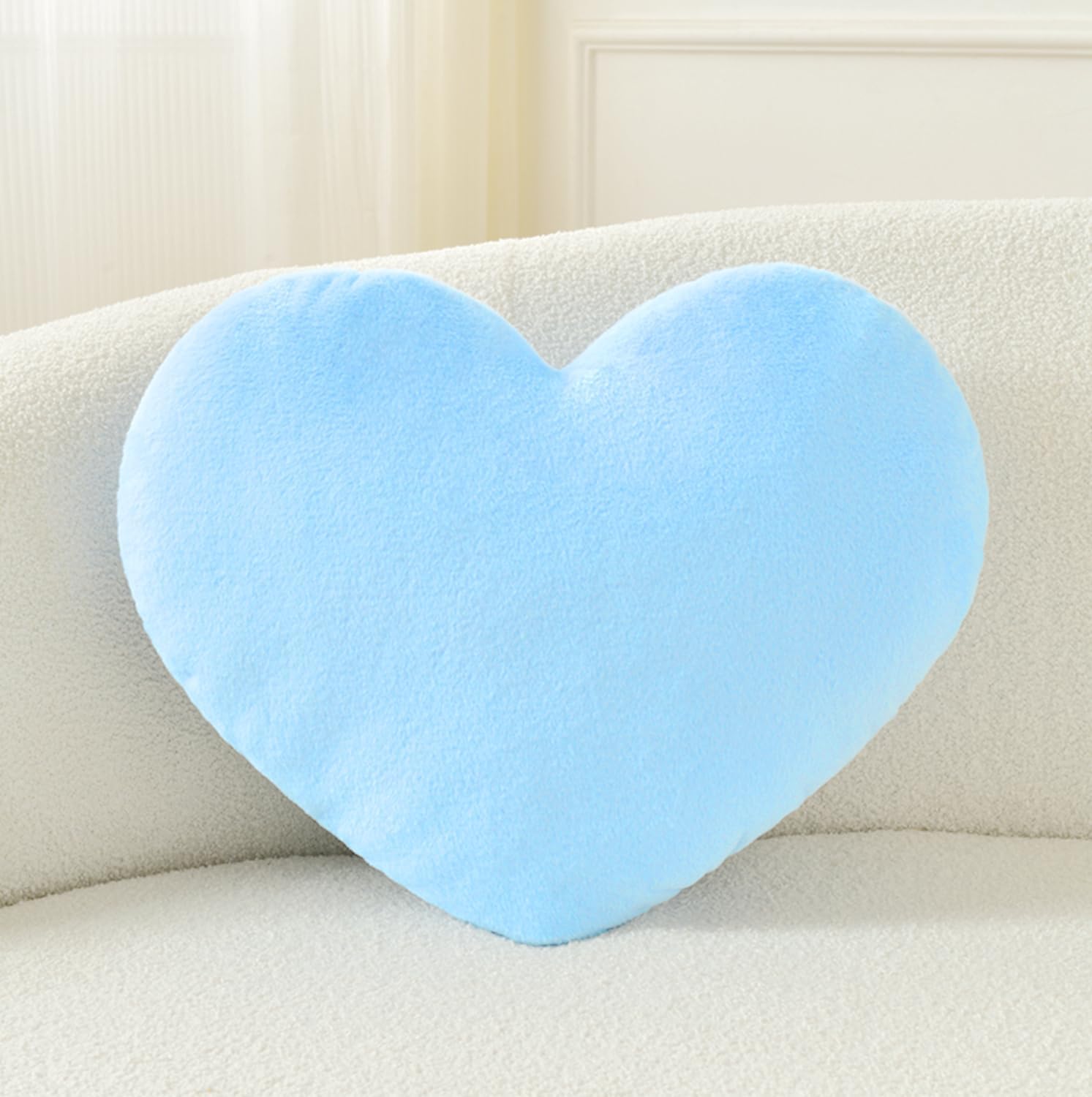 Petrella Heart Pillow Cute Fuzzy Pillows Throw Pillows for Bed ...