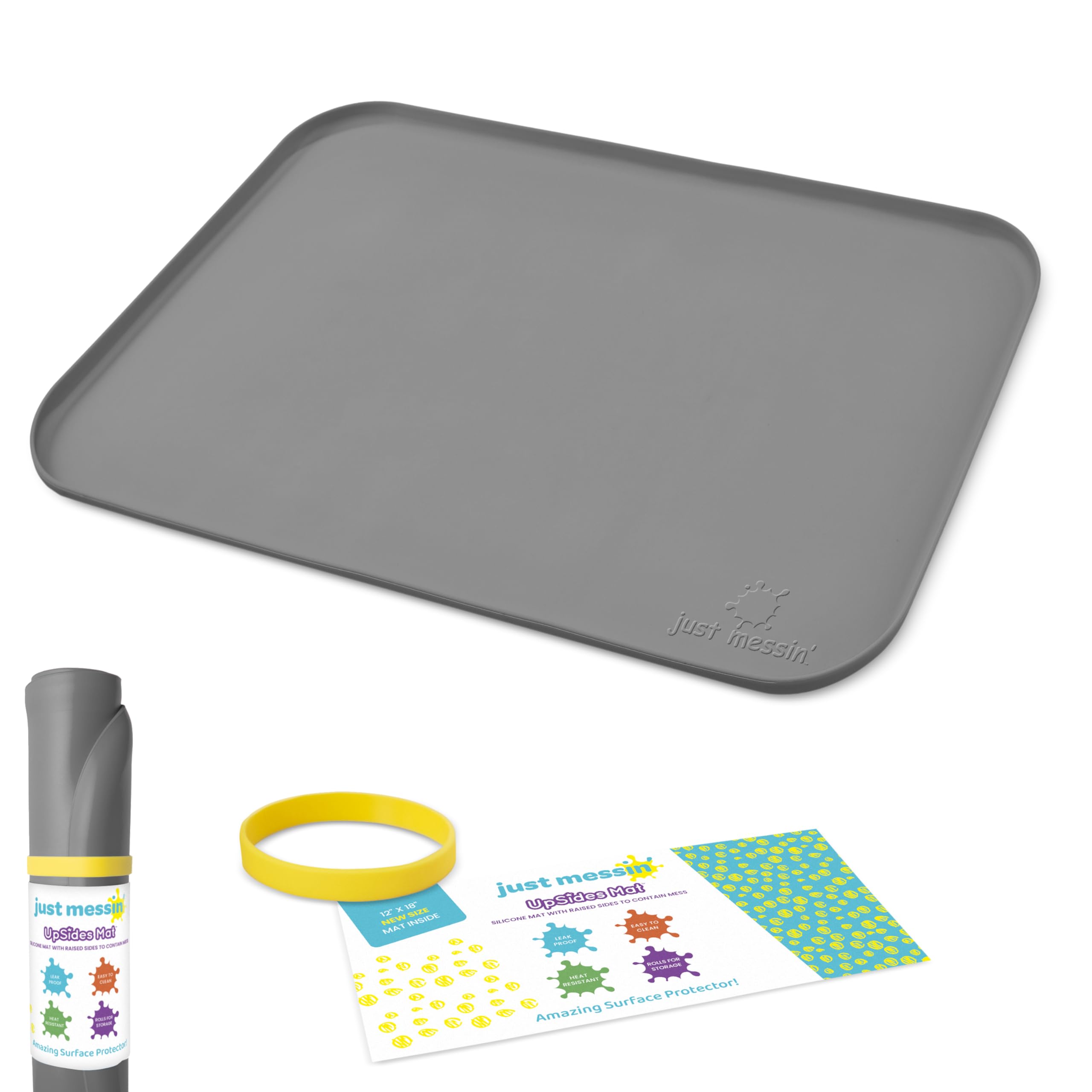 Amazon.com: Just Messin' Silicone Art Mat for Crafts, Legos, Slime ...