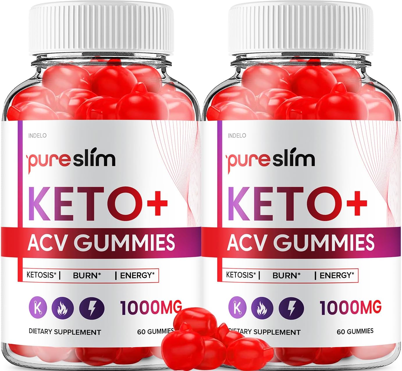 Amazon.com: (2 Pack) Pure Slim Keto ACV Gummies - Advanced Formula PureSlim Keto Plus ACV ...