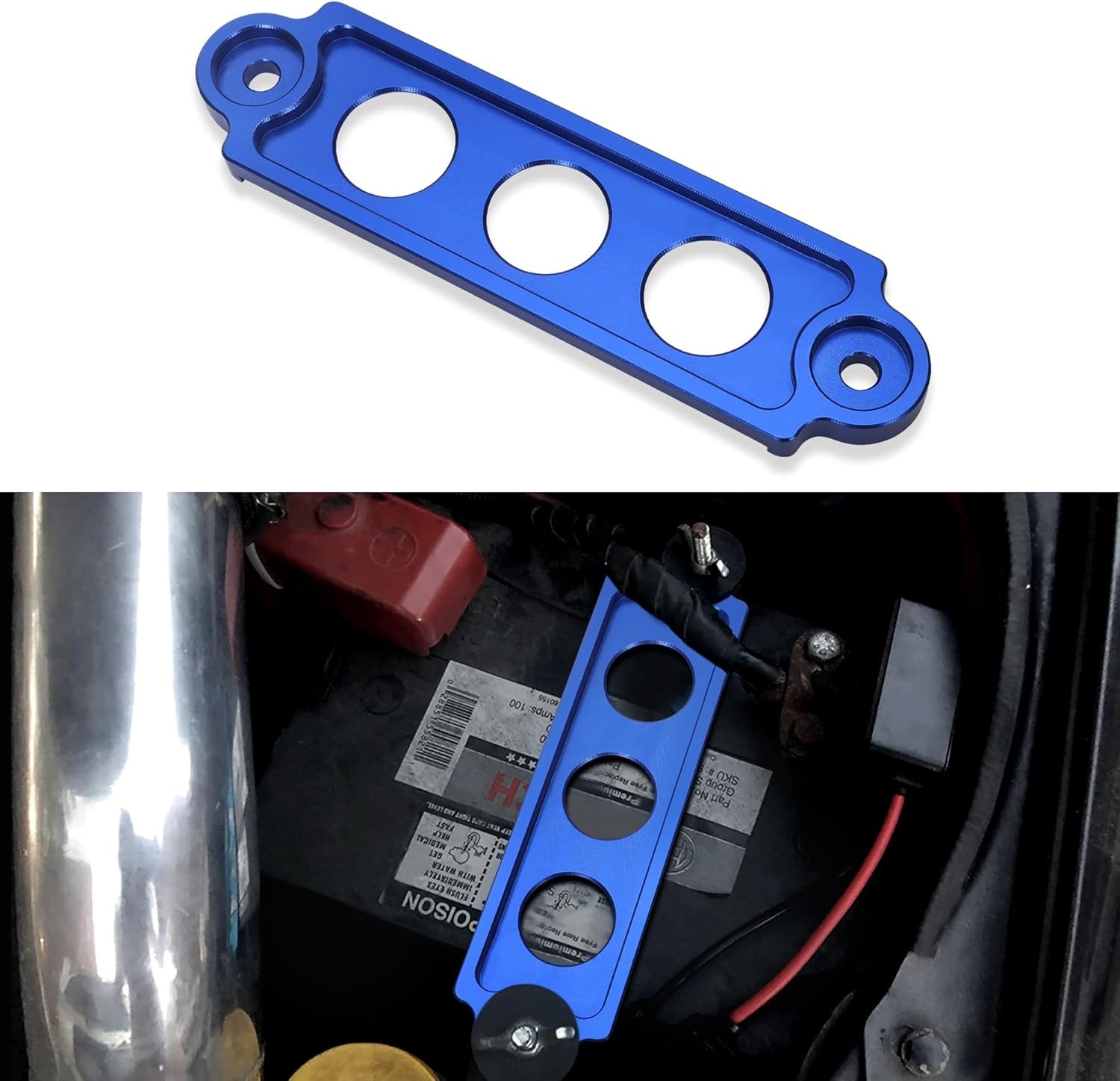 Amazon.com: TOMALL Battery Tie Down Bracket for Car Aluminum Alloy ...