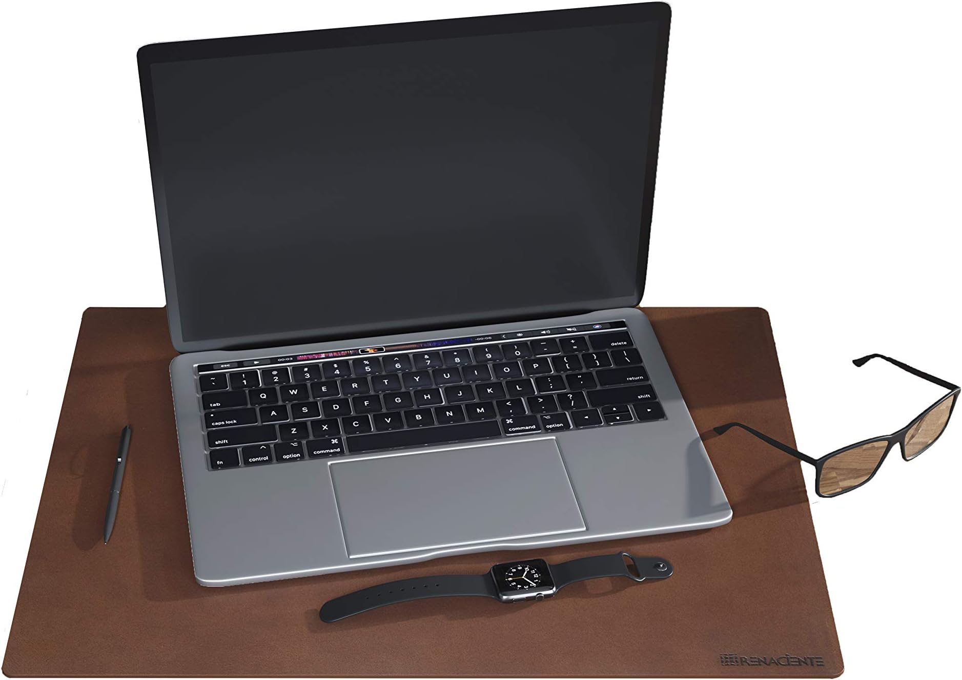 Amazon.com : RENACIENTE Genuine Leather Desk Pad Mat (24 1/2 x18 1/4 in ...