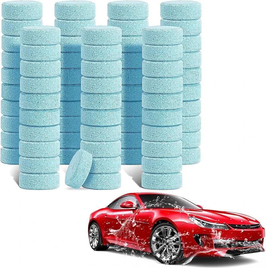 Saanvi Shine Tablet 65 Pcs Glass Cleaner and Washer Strong Cleaning ...