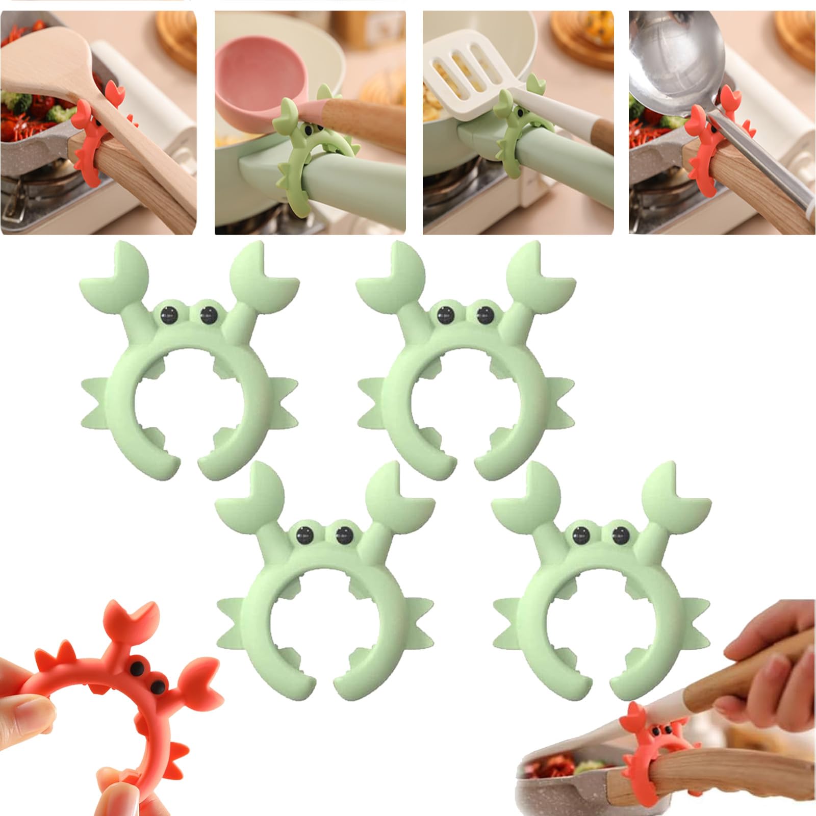 Amazon.com: Crab Utensil Holder, Crab Spatula Holder, Crab Spoon Holder ...