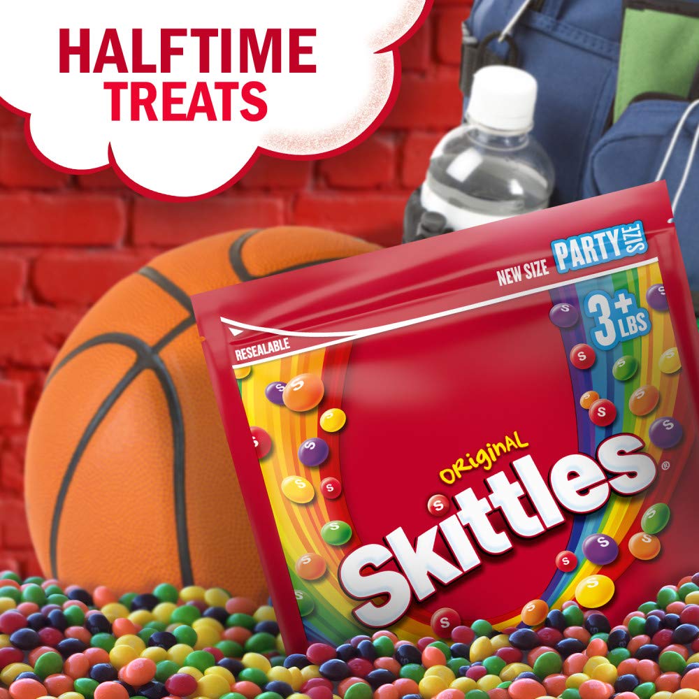 Skittles, Original Fruity Candy Party Size Bag, 50 oz (03-2024