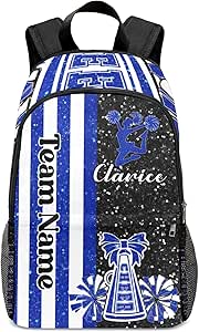 Amazon.com | Pwwusark Personalized Royal Blue Cheer Backpack Custom ...