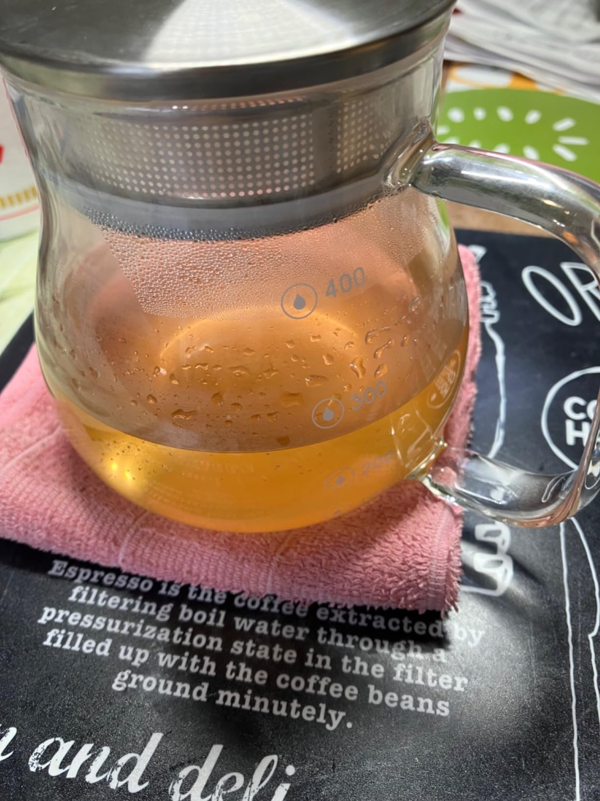 Amazon｜Desirable ジャンピングリーフポット 直火可 目盛付き 耐熱ガラス 電子レンジ 食洗器対応 コーヒーサーバー (ティーポット660ml)｜コーヒーサーバー オンライン通販