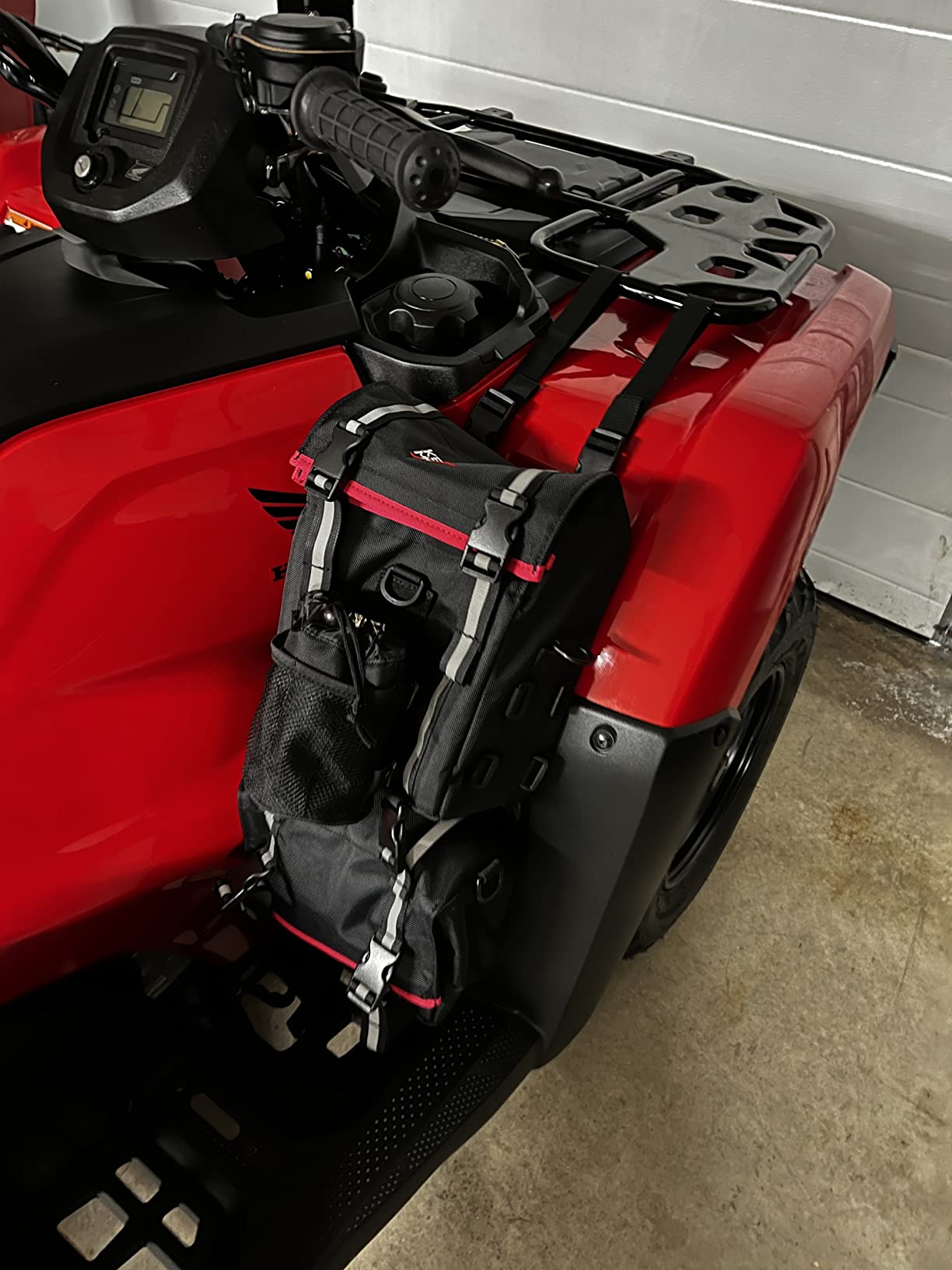 KEMIMOTO ATV Fender Bag, Rear Storage Bags with Water Holder Compatible ...