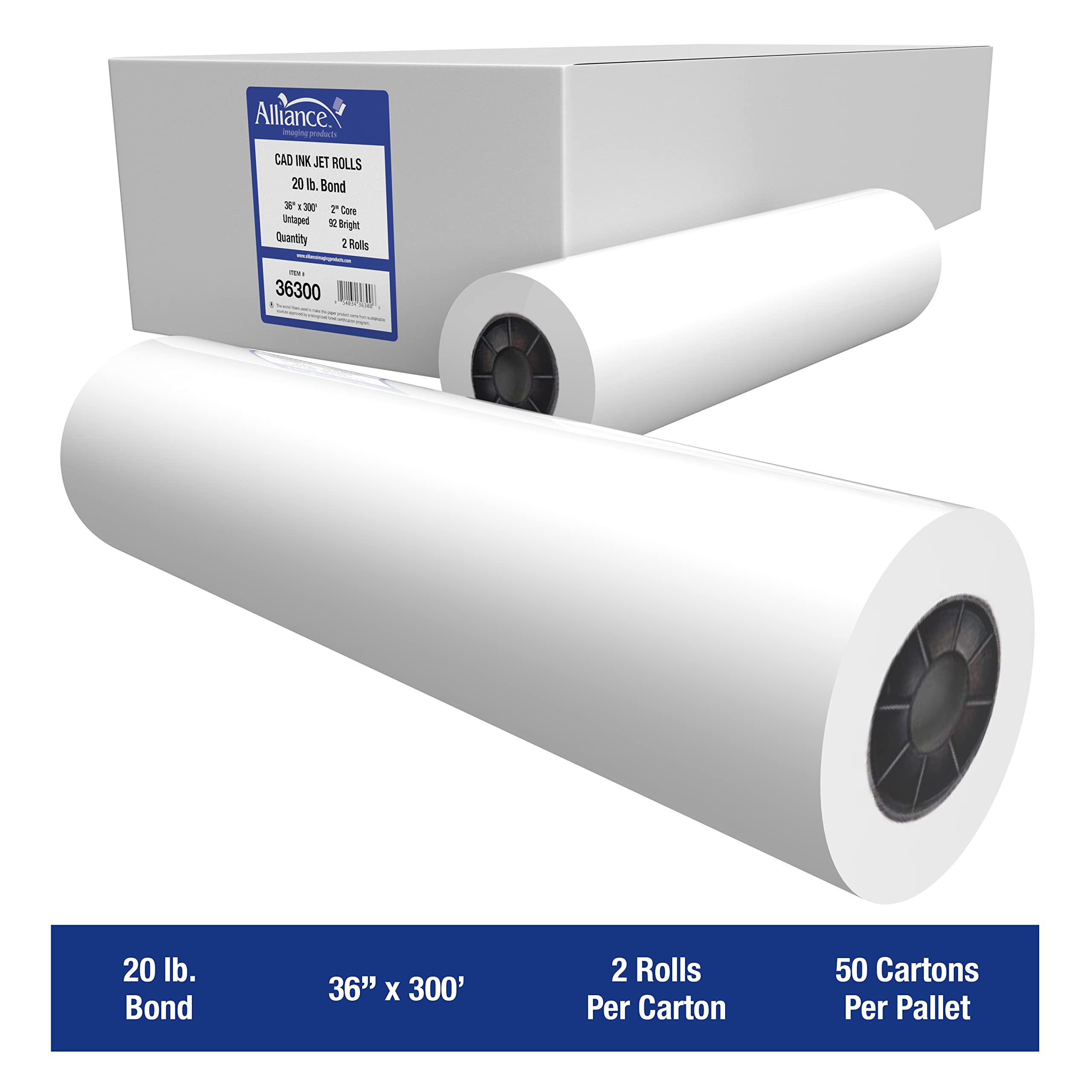 Snapklik.com : Alliance Wide Format Paper CAD Bond Rolls