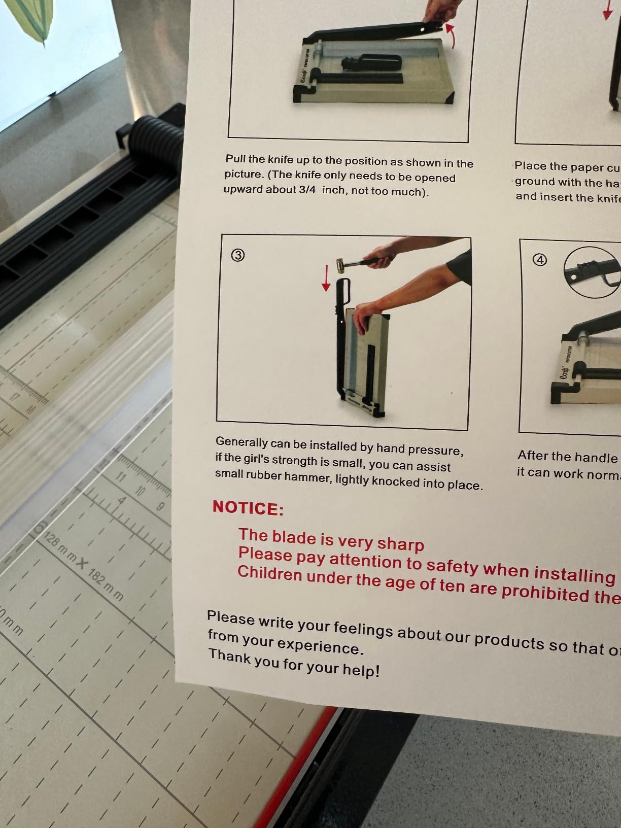 $6/mo - Finance Ecraft 12" Guillotine Paper Cutter：Paper Trimmer ...