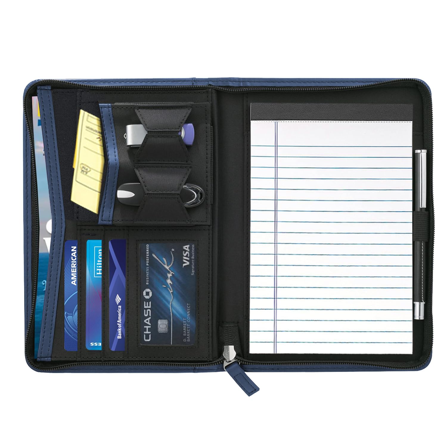 Snapklik.com : Small Portfolio Organizer, A5 Zippered Business ...