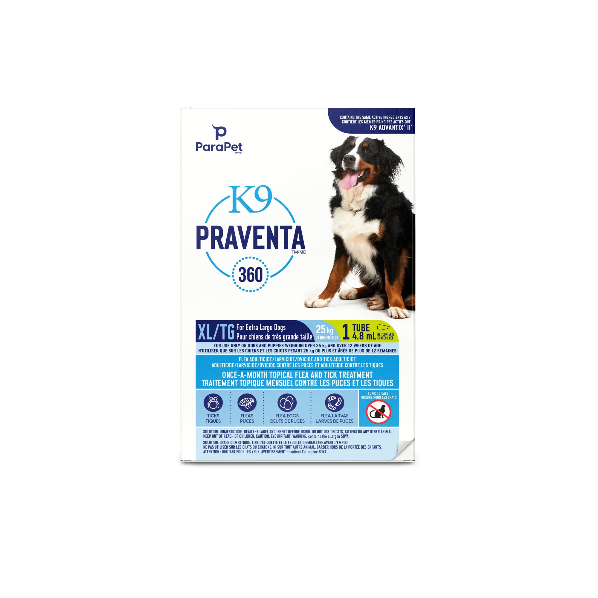 Parapet K9 Praventa 360 for Extra Large Dogs, 1 Tube : Amazon.ca: Pet ...