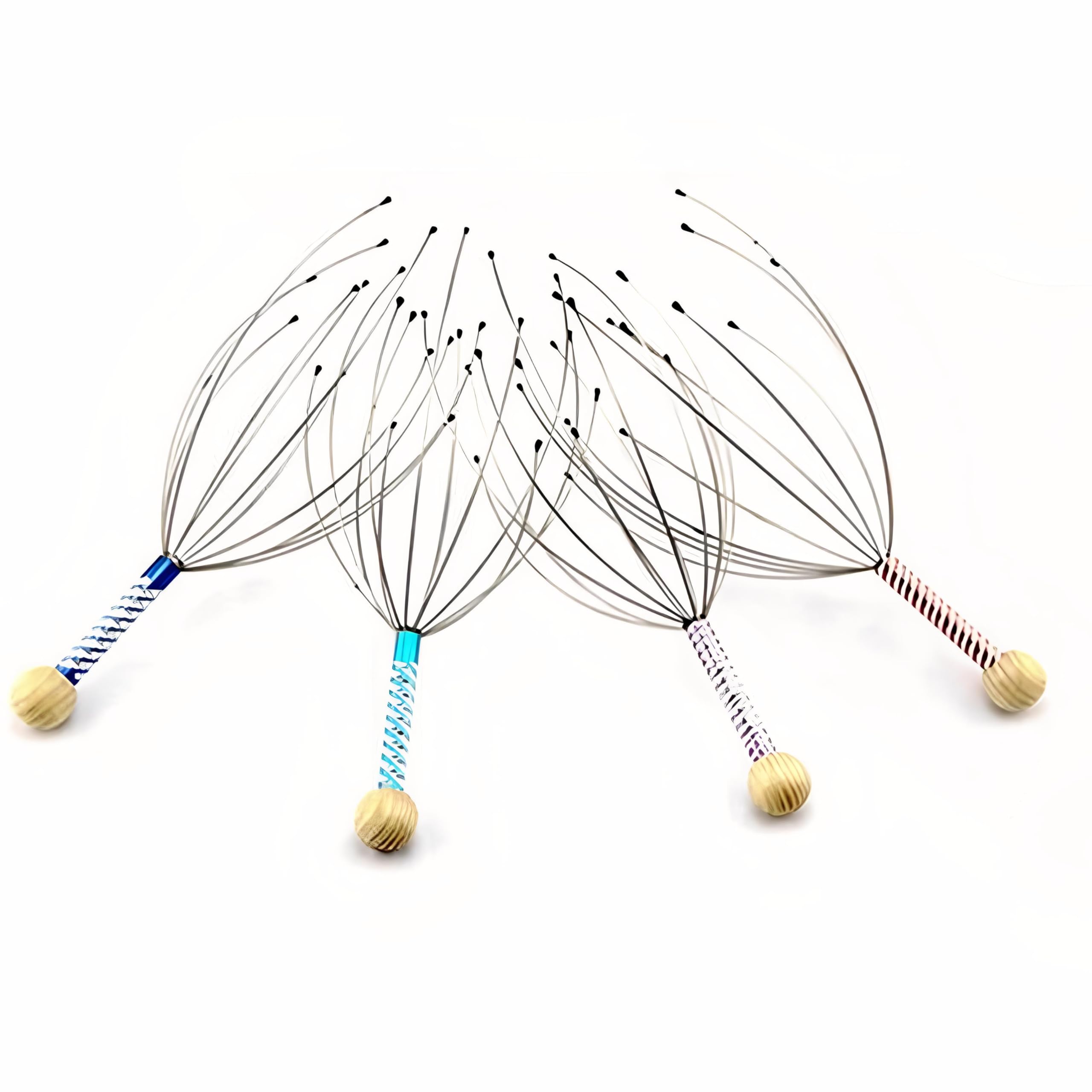 2Pcs Head Massager, 12 Finger Head Scratcher, Scalp Massager, Head ...