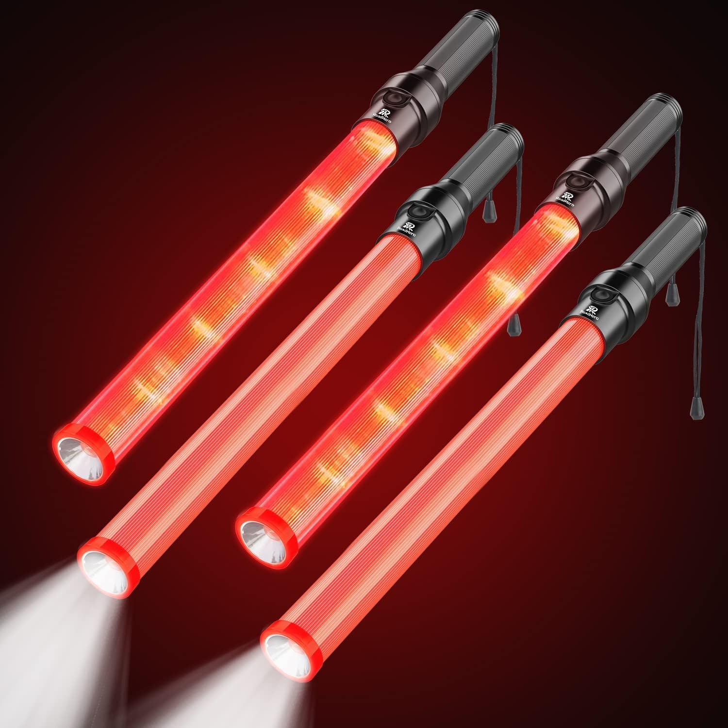 Amazon.com: RoadHero 4 Pack Traffic Baton, 21 Inch LED Traffic Control ...