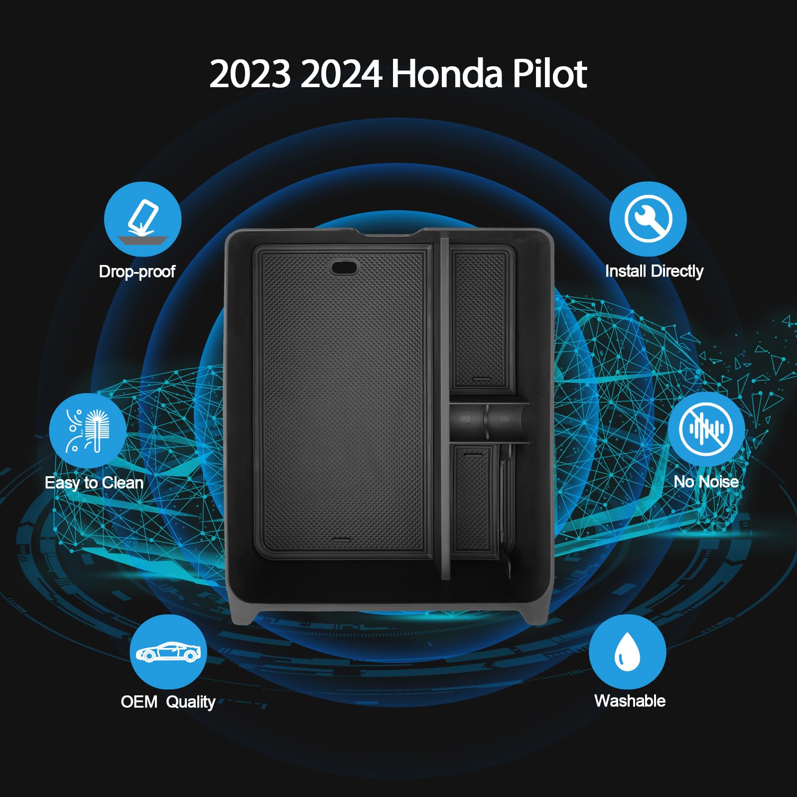 Snapklik.com : 2024 Honda Pilot Center Console Tray For 2023 2024 Pilot ...