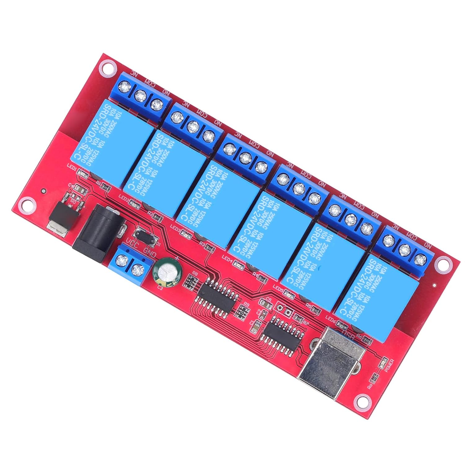 USB Relay Module, 10A Easy To Use Modes Adjustable Replacement Wide ...