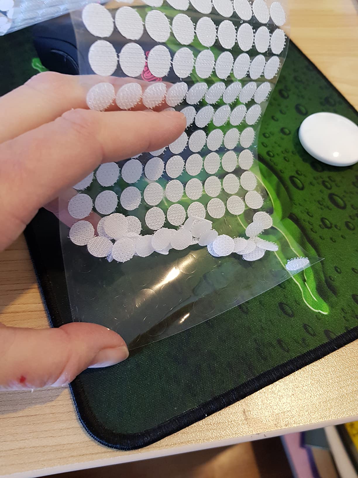 AUTENS Sticky Dots, 20mm/0.79in Diameter Sticky Back Coins Hook & Loop ...