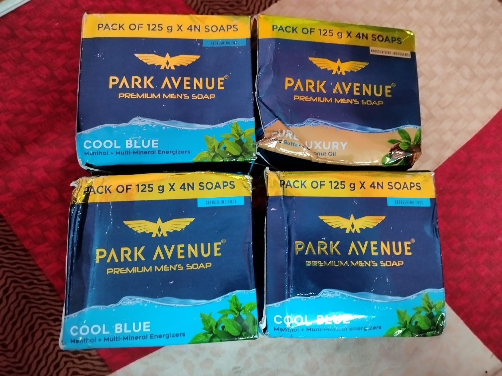Buy Park Avenue Premium Men’s Soaps for Bath – Cool Blue | 125g (Pack ...