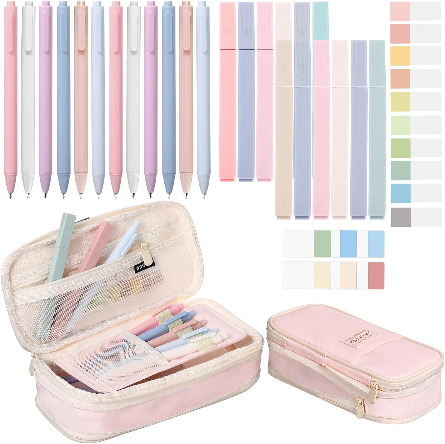 Amazon.com : Faccito 27 Pcs Aesthetic School Supplies Set with Big ...