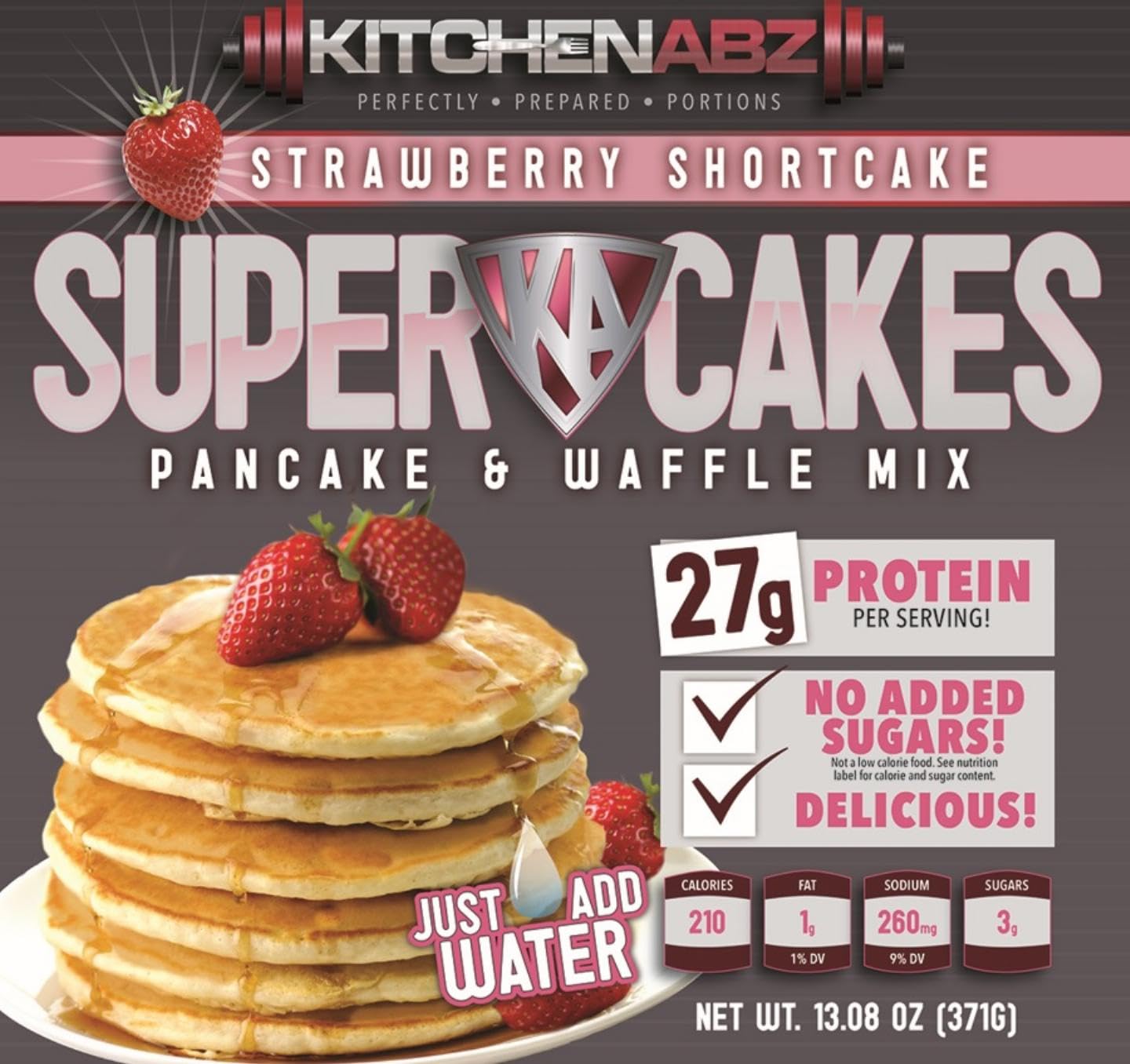 Amazon.com : Strawberry Shortcake Super Cakes, High Protein Pancake Mix ...