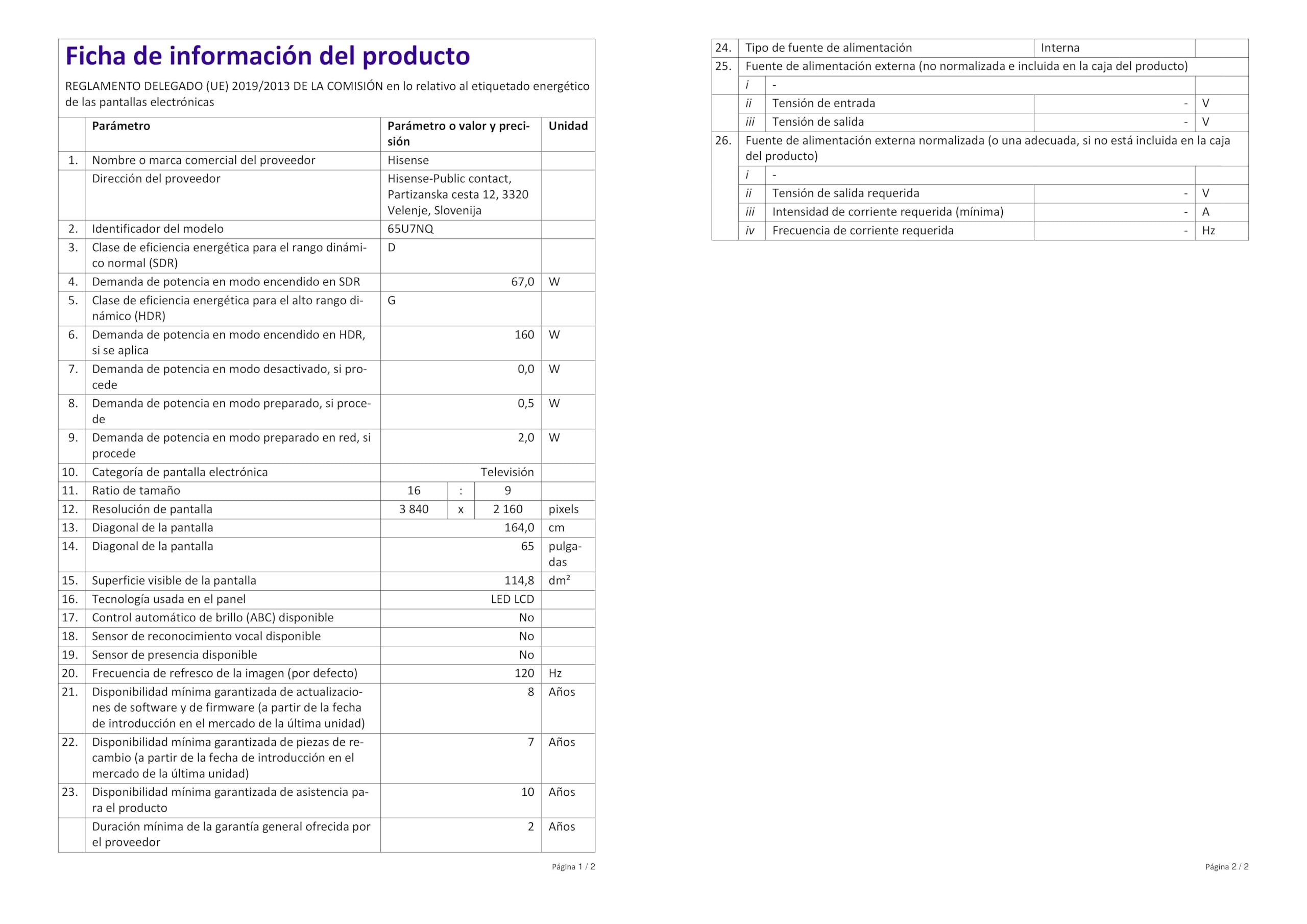 TCL 65QM8B TV MiniLED 65”, QLED, 144Hz, 4K HDR Premium 1300nits, Google ...