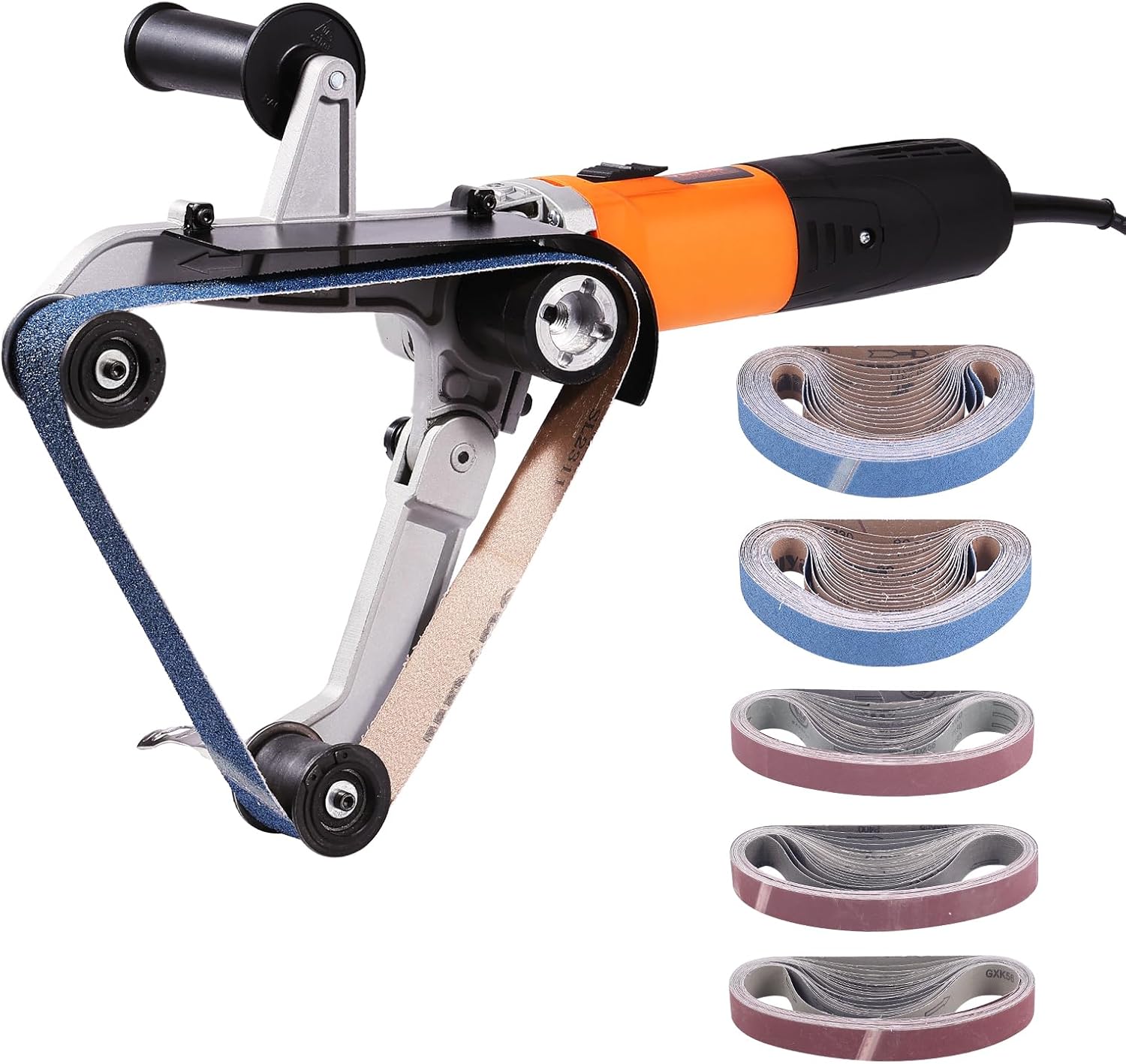 VEVOR Pipe Tube Polisher Sander, 1000W Pipe Belt Sander with 6 Variable ...