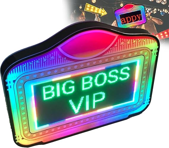 Amazon.com: LED Letter Bottle Presenter, VIP Bottle Service Sign Color ...