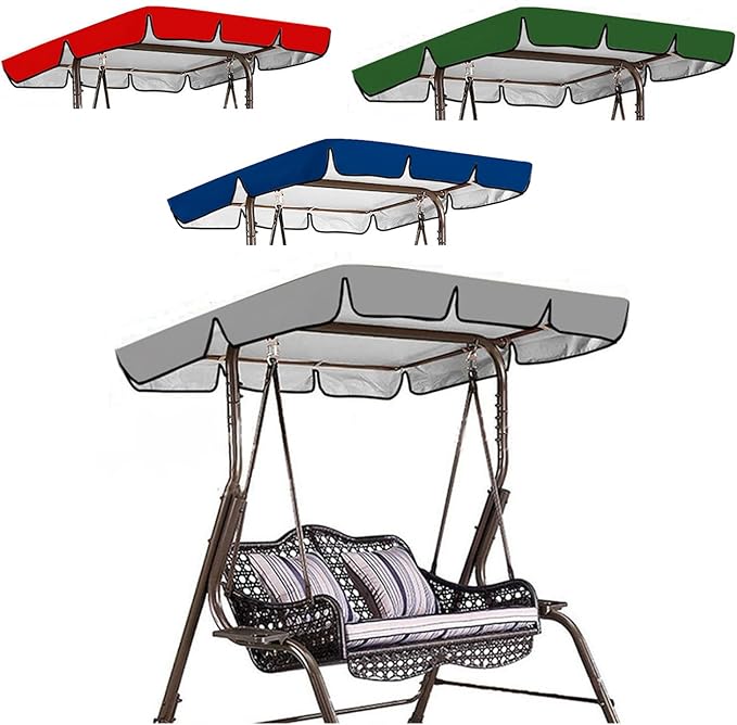 Amazon.com : Porch Swing Canopy Replacement Patio Swing Cover,Bench ...