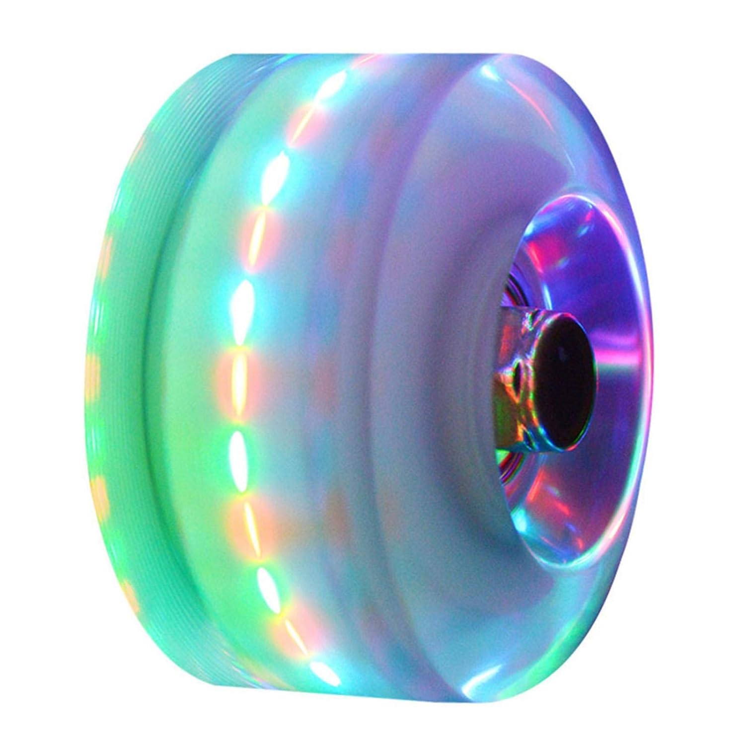 POHOVE 8 Pcs Light Up Roller Skate Wheels, Luminous Roll Skate Wheels ...