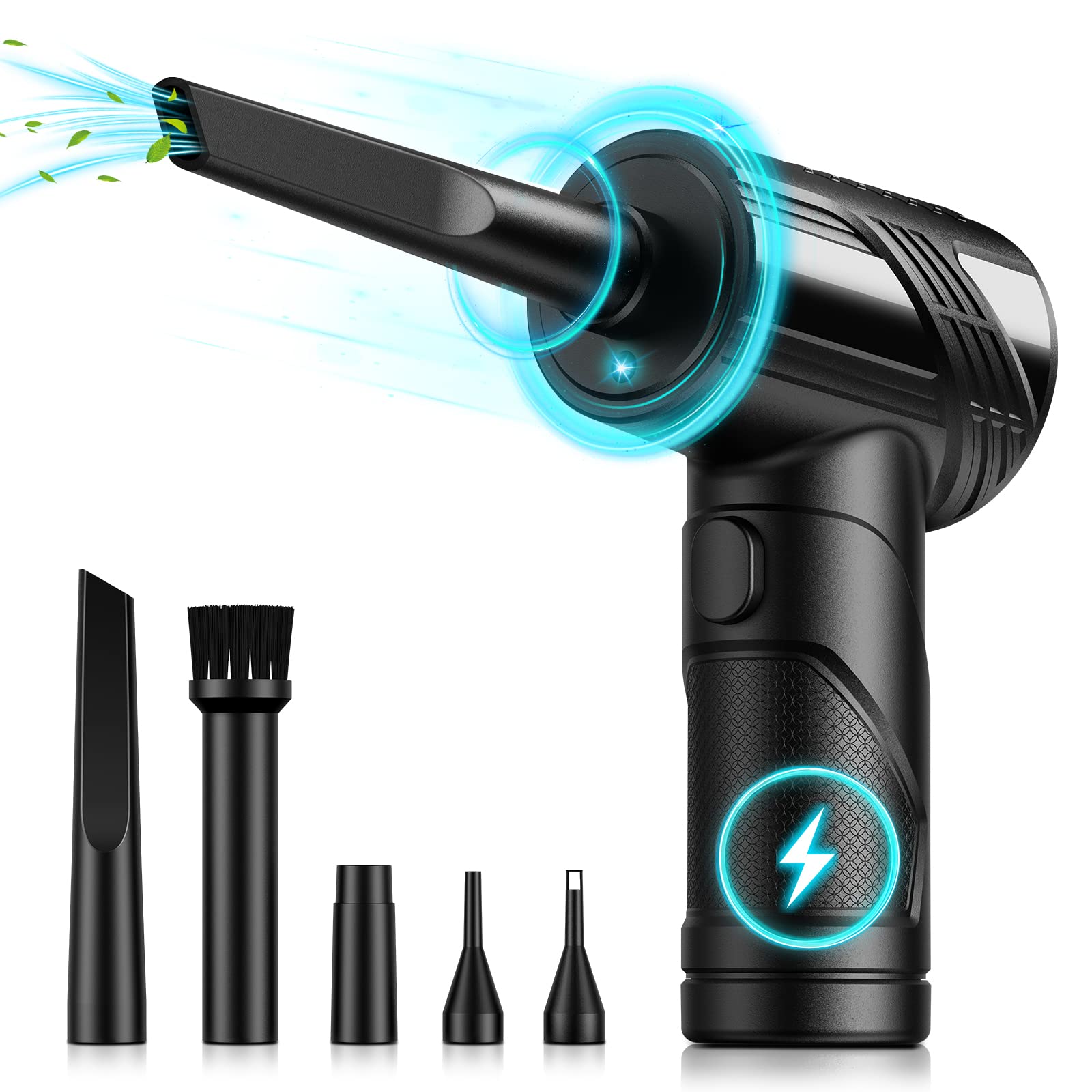 Compressed Air Duster, 130000RPM Electric Air Duster Replaces ...