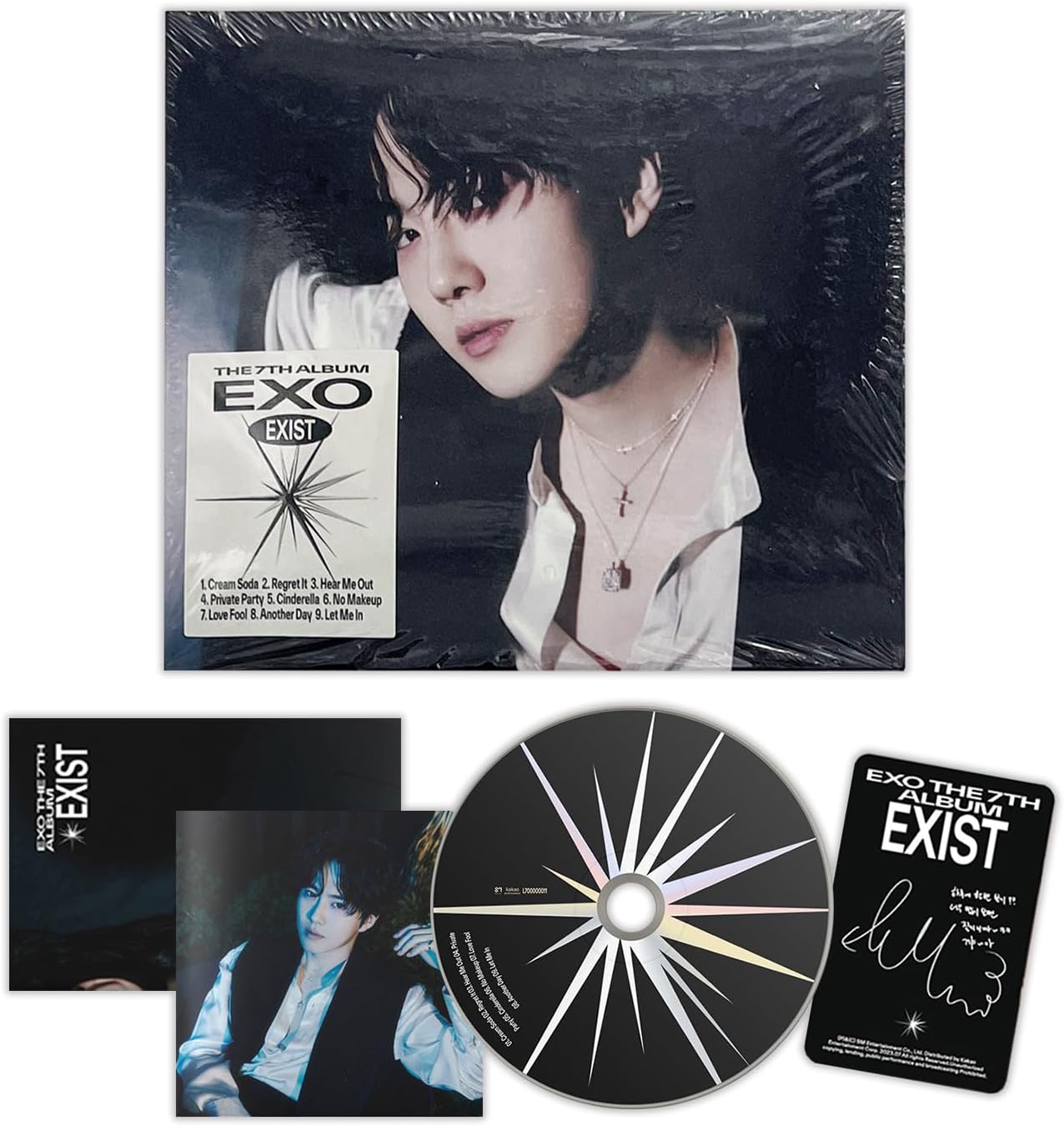EXO - 7th Album [EXIST] (DIGIPACK Ver - SUHO Ver.) Cover + Booklet + CD-R + Photo Card + Folded ...