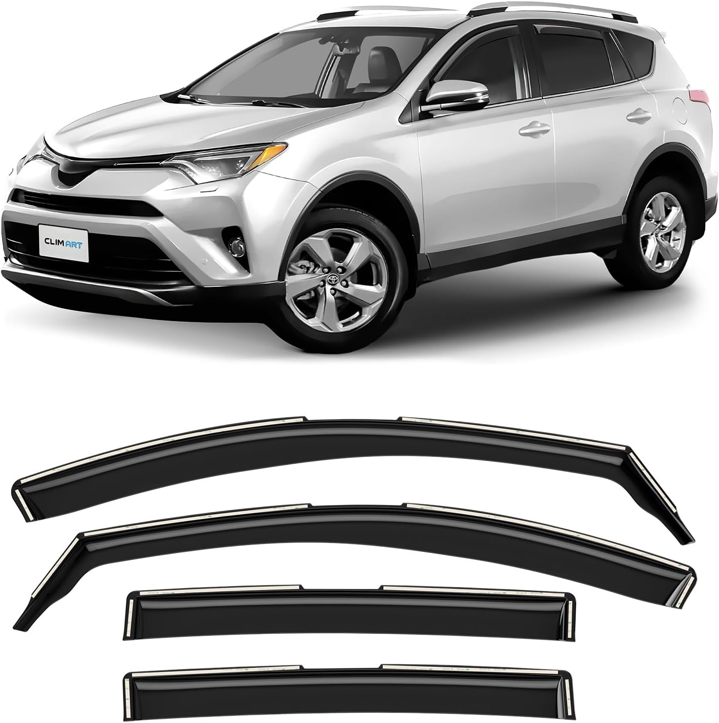 Amazon.com: CLIM ART in-Channel Incredibly Durable Rain Guards ...