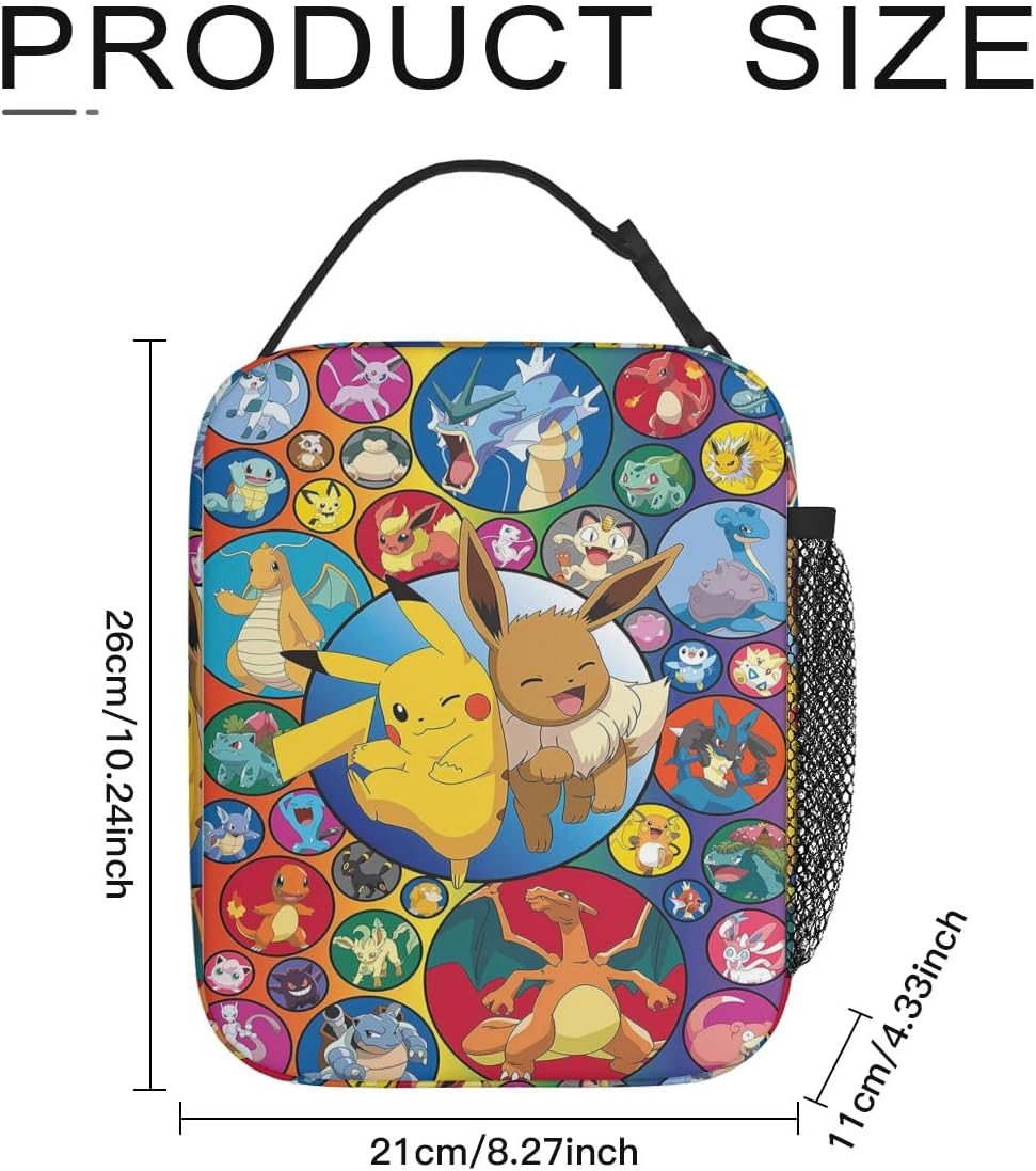 Lonchera de anime con diseño de dibujos animados, impermeable, aislada ...