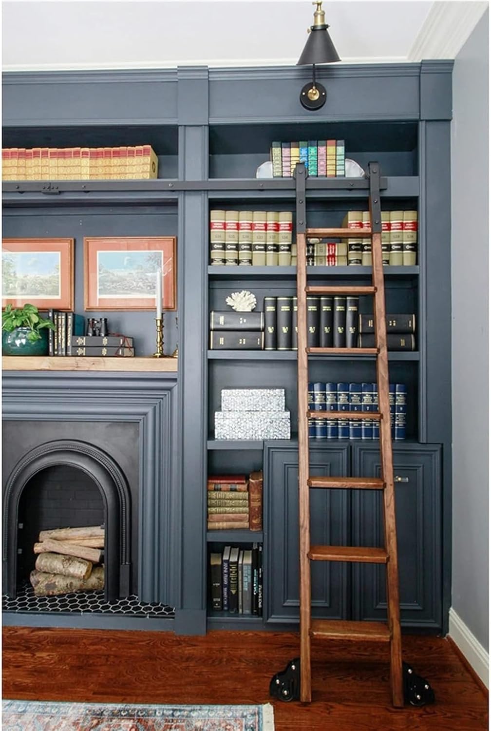 Amazon.com: Rolling Library Ladder Hardware Kit - Sliding Door Hardware ...