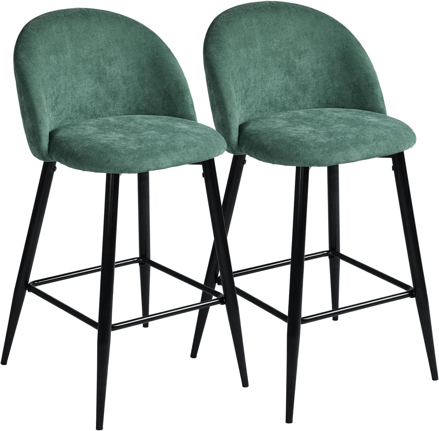 Amazon.com: FurnitureR 26 Inch Modren Counter Height Bar Stools Set of ...