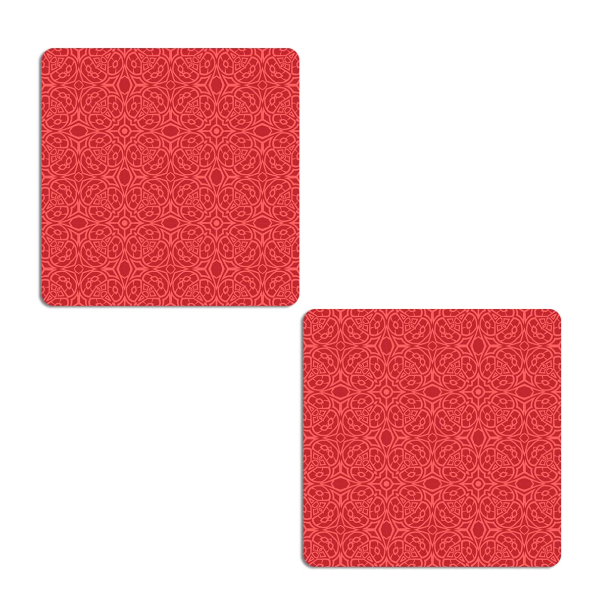Art Decor Wooden Pack of 2 Coasters | Square Shape Coaster | Floral ...