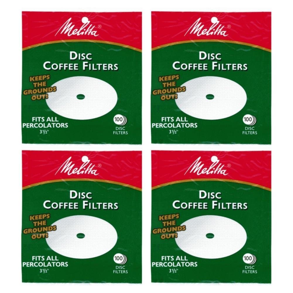 Amazon.com: Melitta 3.5 Inch White Disc Coffee Filters (Pack of 4 ...