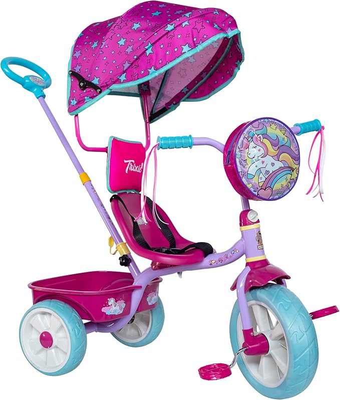 Apache Triciclo Trixie Etapas Toldo Barra de Empuje Bolsita : Amazon ...