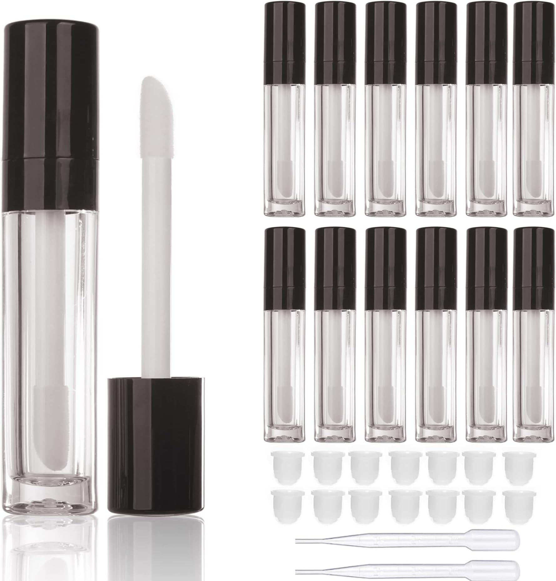 Amazon.com: Maitys Lip Gloss Case, 12 Pieces Crystal Rhinestone Lip ...