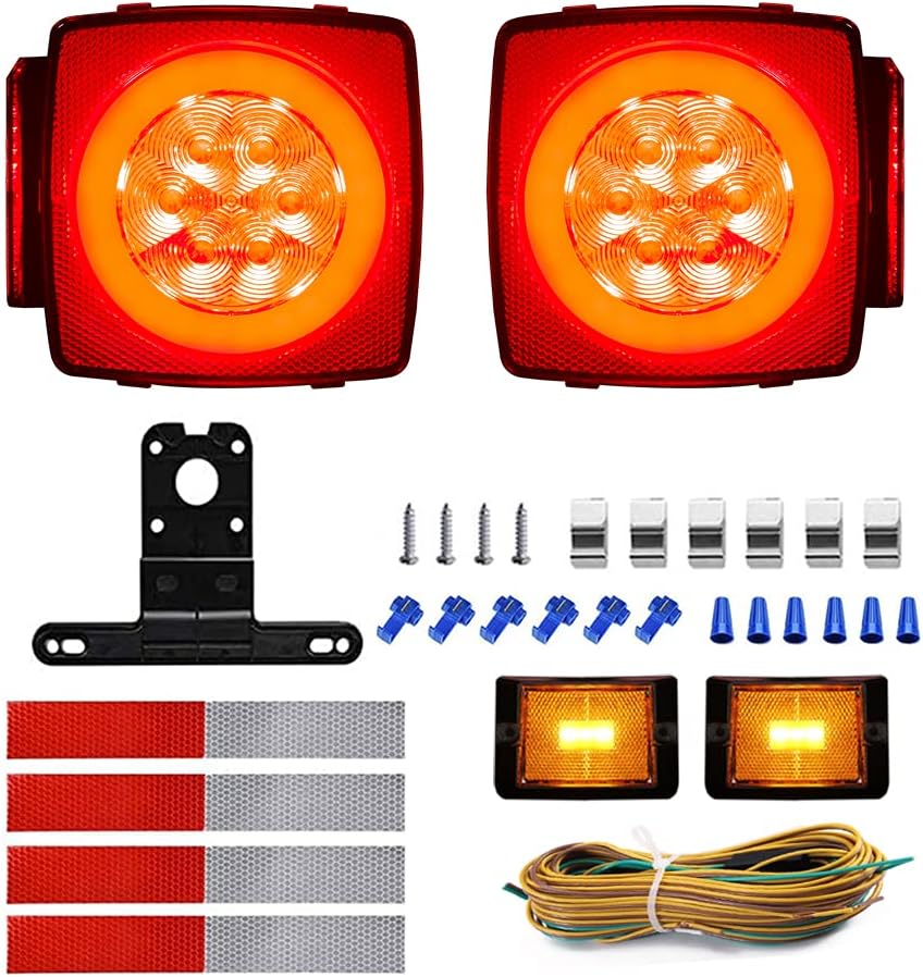 12V LED Trailer Tail Light Kit with Brake, Stop, Philippines | Ubuy