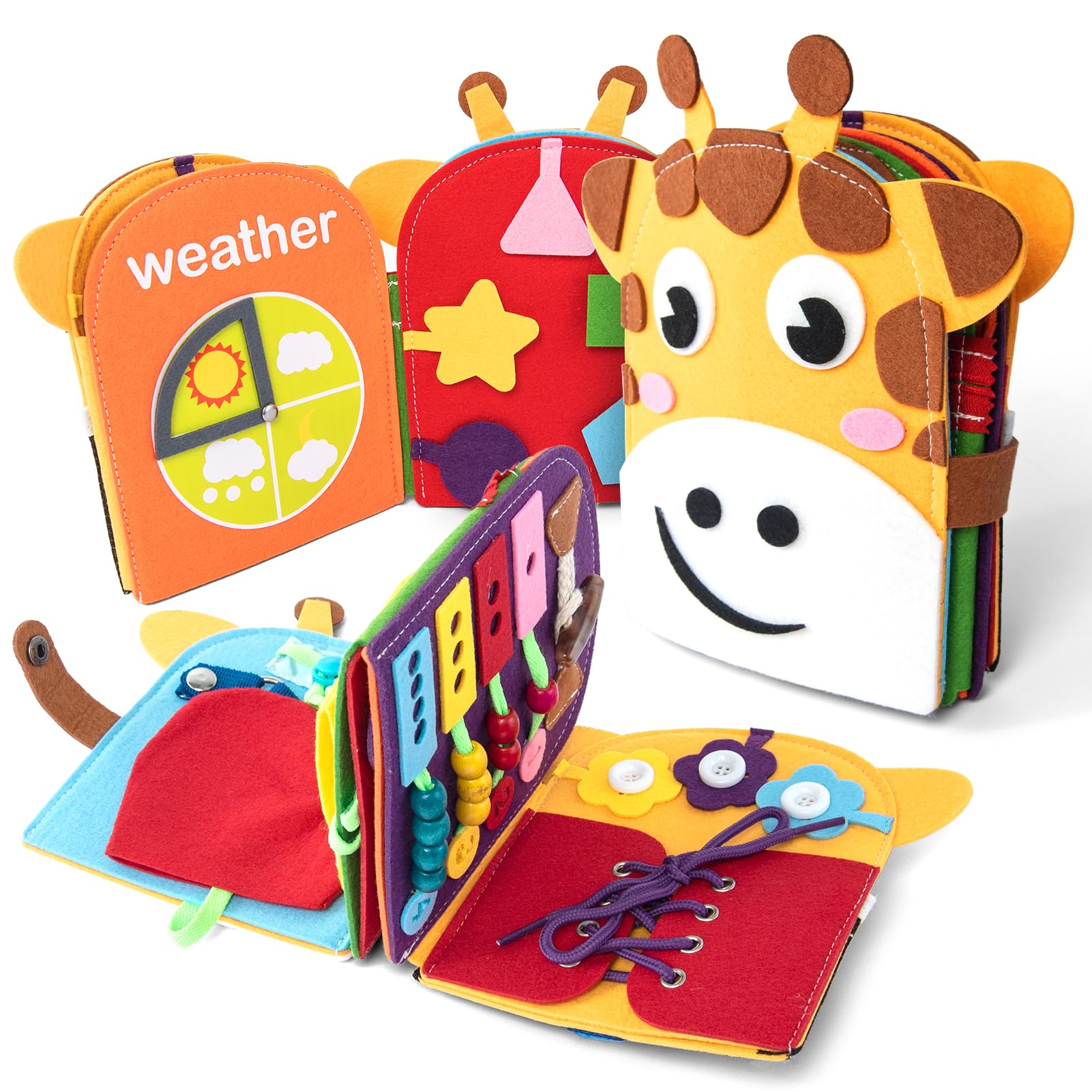 Tiny Dreams Uk Gatphy Felt Quiet Book Montessori Sensory Toys For 1 2 3 ...