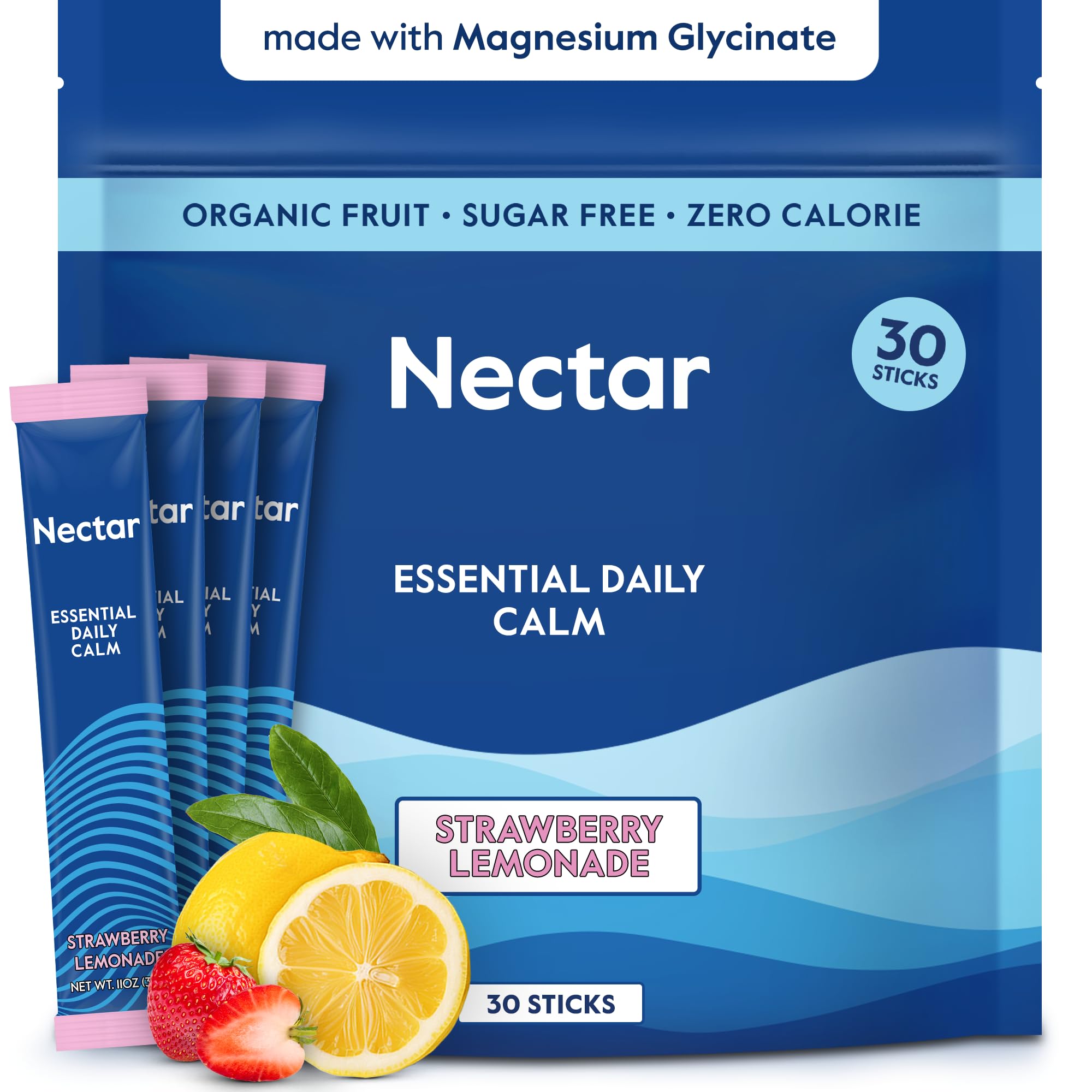 Snapklik.com : Nectar Calm Magnesium Glycinate Drink Mix - Sugar Free ...