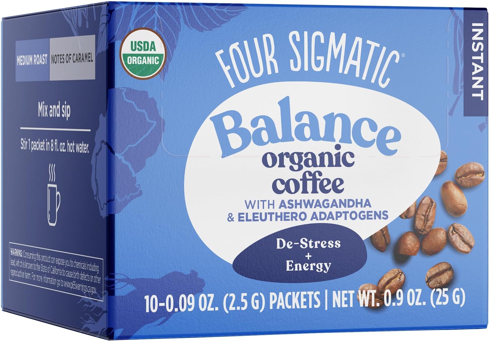 Amazon.com : Adaptogen Organic Coffee by Four Sigmatic | Medium Roast ...