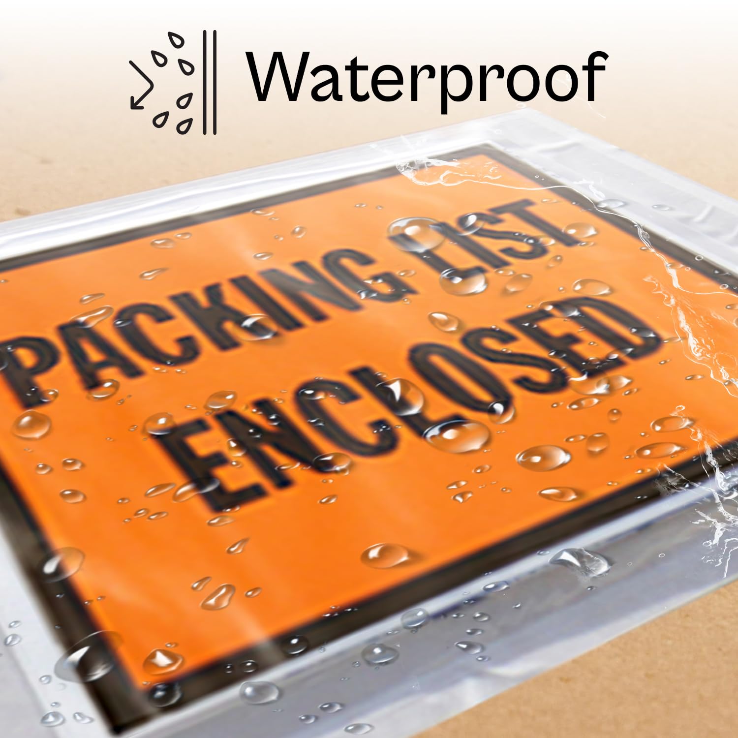 Packing Slip Envelopes 1000 Pcs Packing Slip Envelope Pouches Clear ...