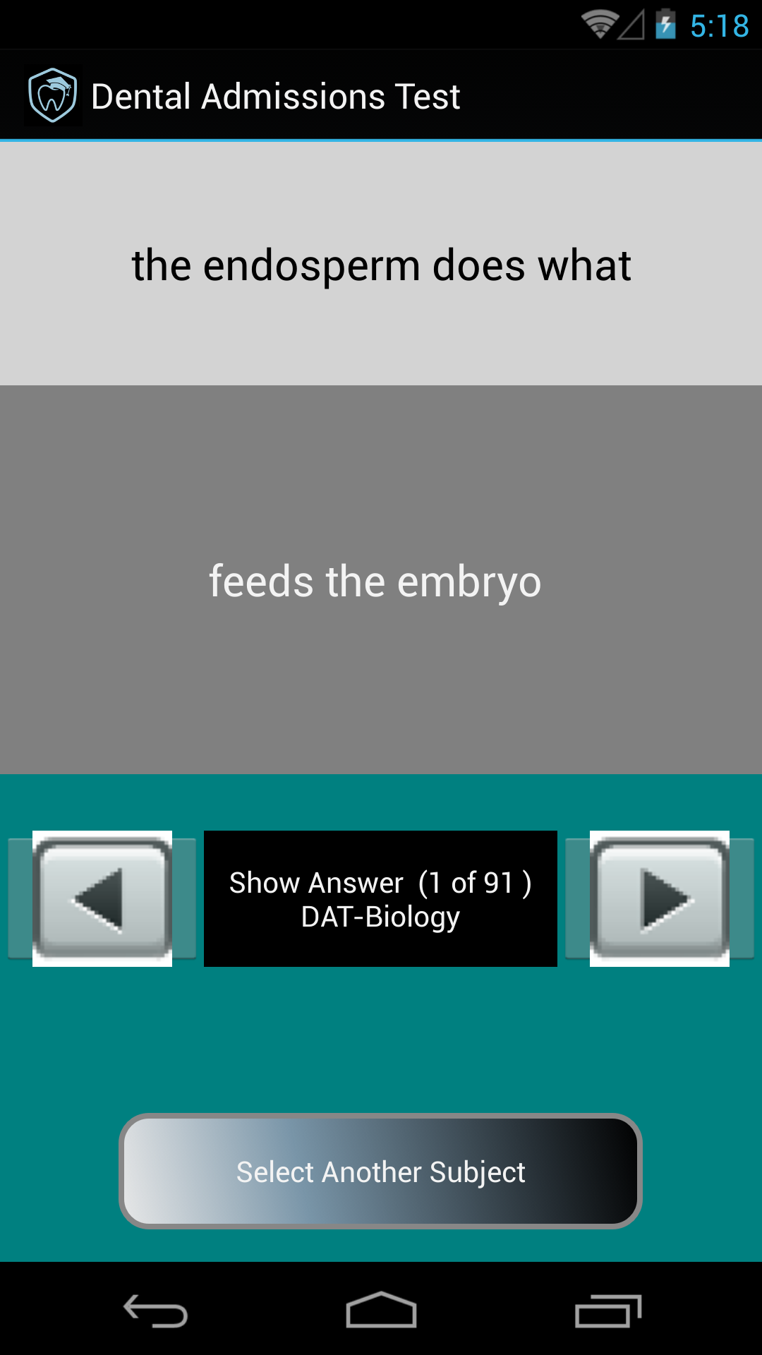 Dental Admissions Test - App on Amazon Appstore