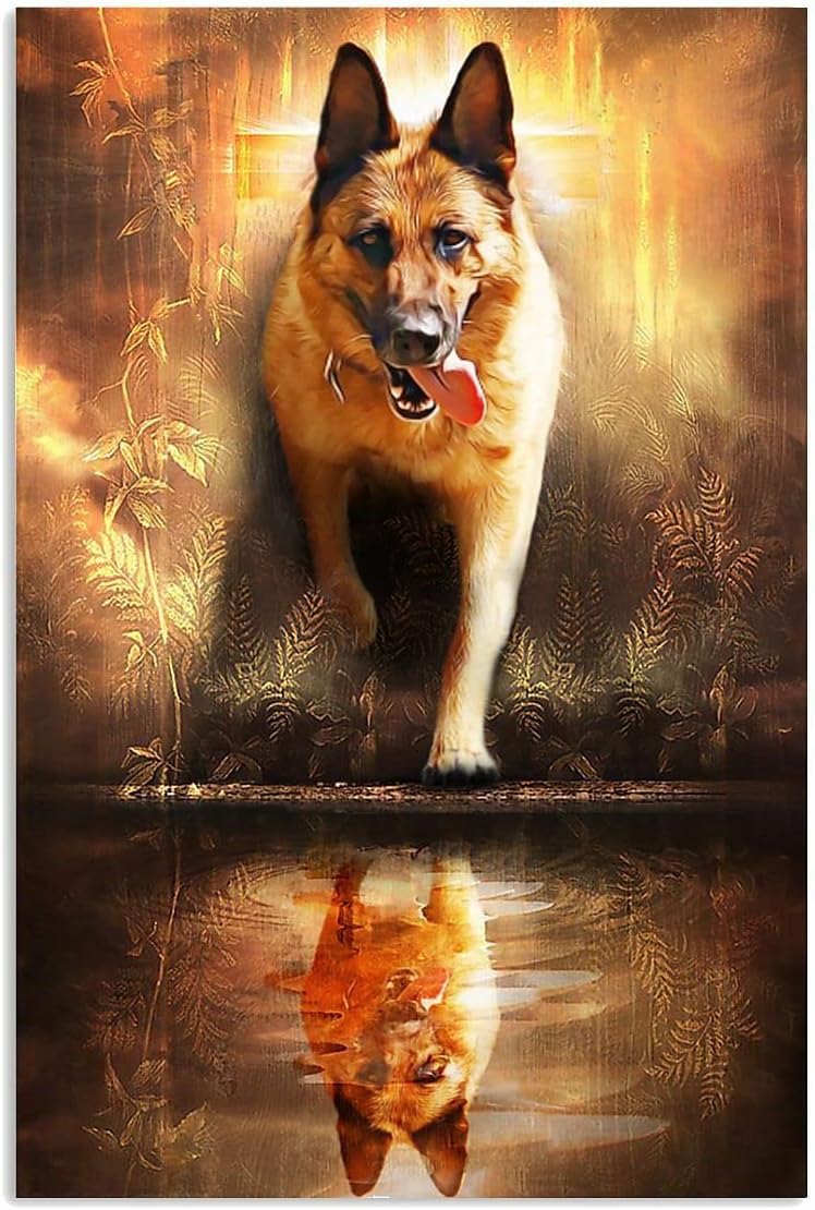Amazon.com: German Shepherd Shadow -300 Piece Wooden Adult Jigsaw ...