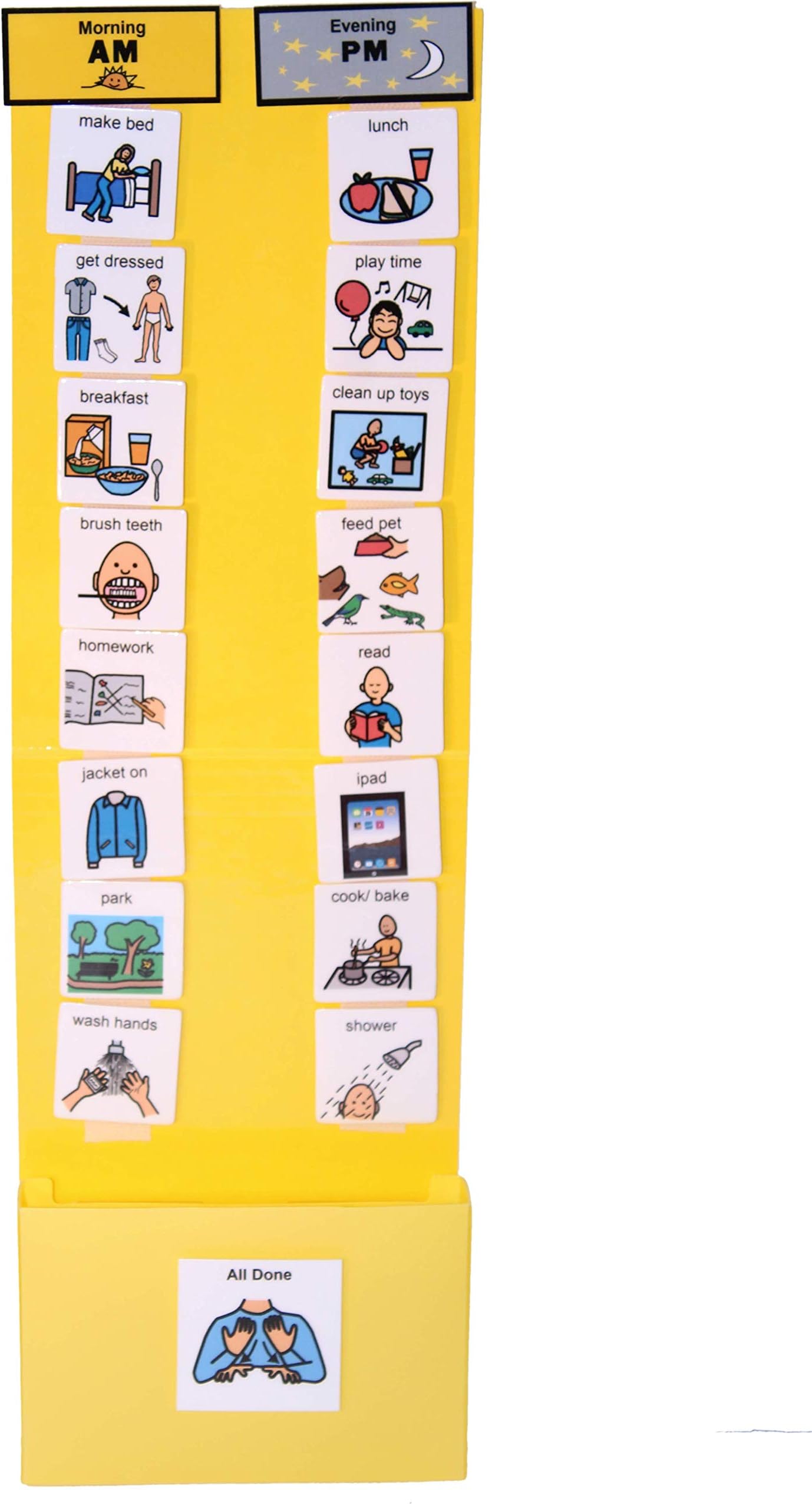 Amazon.com: Look Lola - Magnetic Daily Visual Schedule for Kids at Home ...