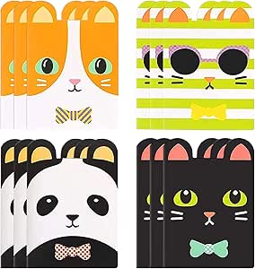 Cute Cat Animal Notebooks, 12 PCS Cartoon Pocket Notepad, Mini Portable ...